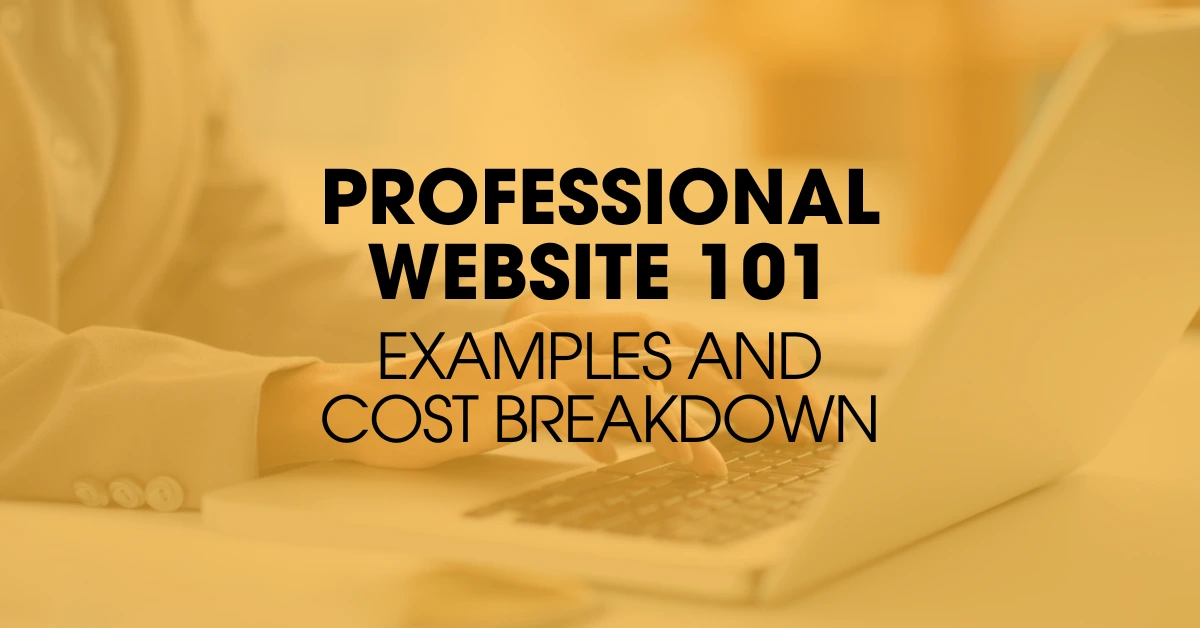 Professional Website 101: Examples and Cost Breakdown